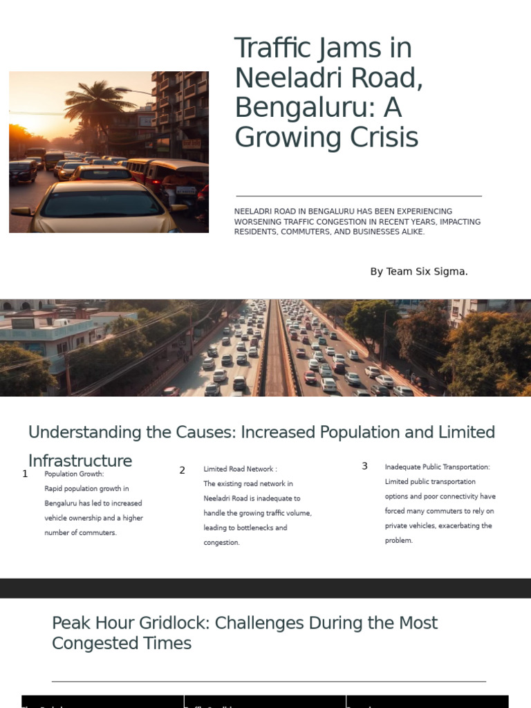Traffic Jams in Neeladri Road, Bengaluru[1].Pptx [Read-Only] | PDF | Traffic | Traffic Congestion