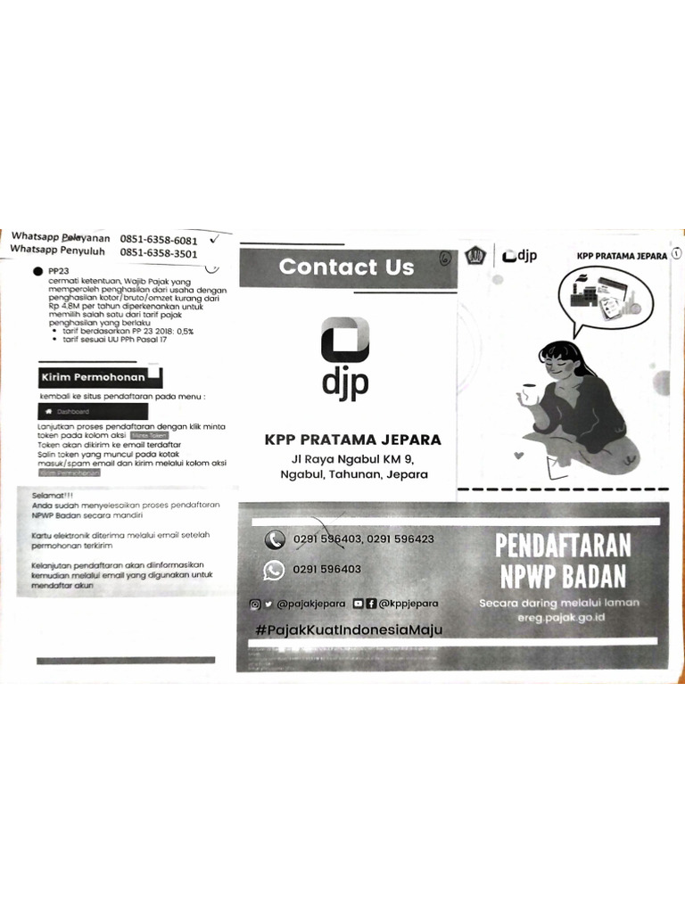 Tahap Pendaftaran NPWP PT | PDF