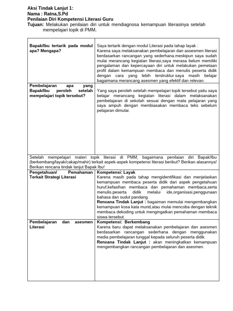 RTL 1 - Ratna, S.PD | PDF