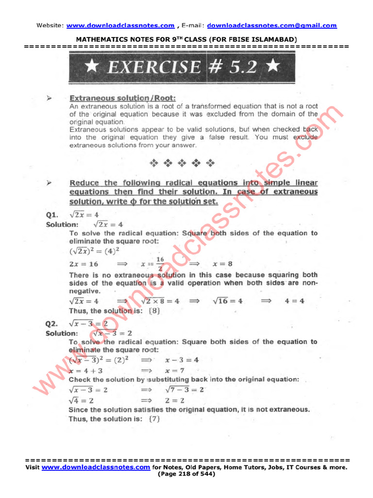 Unit 05 Fbise Class 9th Mathematics | PDF