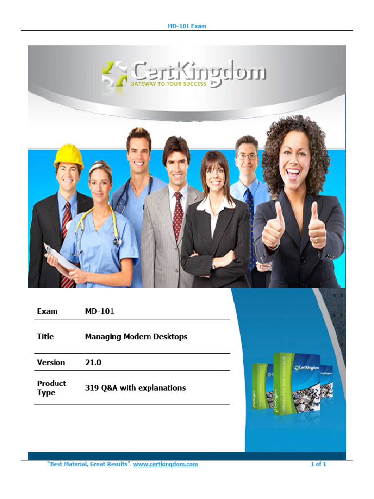 MD 101 | PDF | Windows 10 | Microsoft Windows