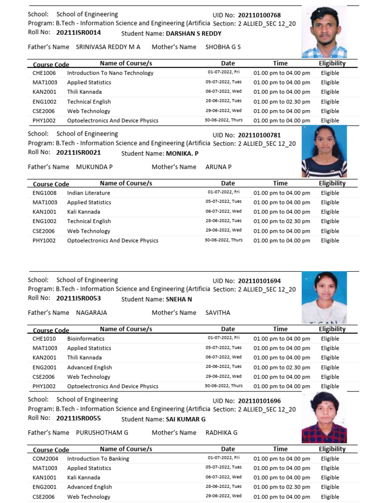 B.tech - Information Science and Engineering (Artificial Intelligence ...