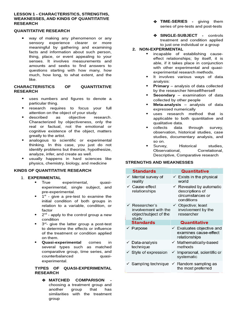 Quantitative Research: Types & Insights | PDF | Dependent And ...