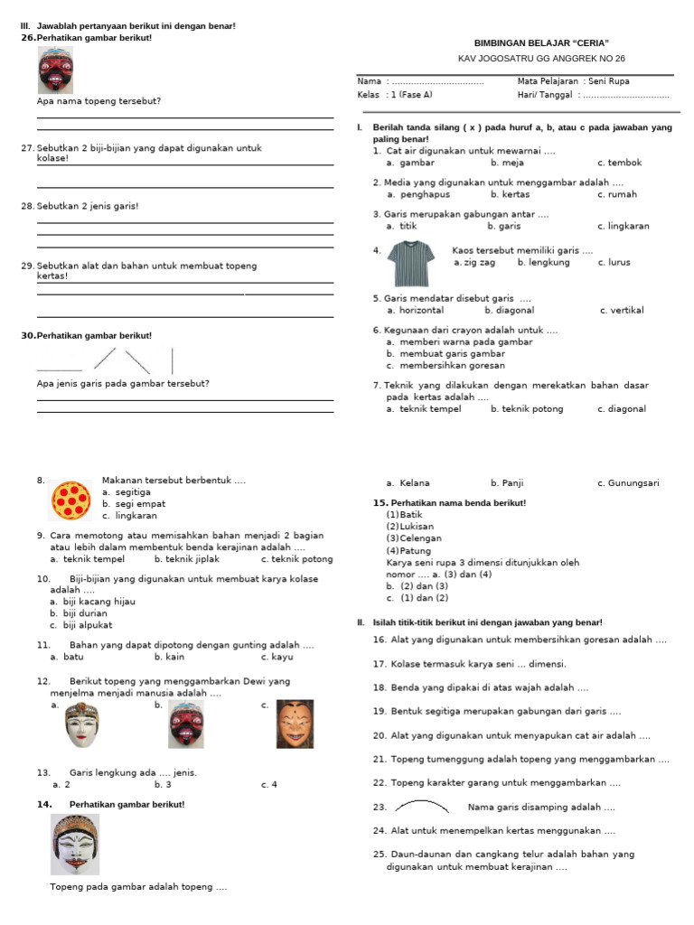 STS Seni Rupa Fix | PDF