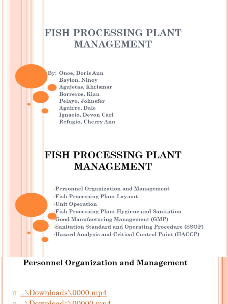 Fish Processing Plant Management | PDF | Human Resource Management ...