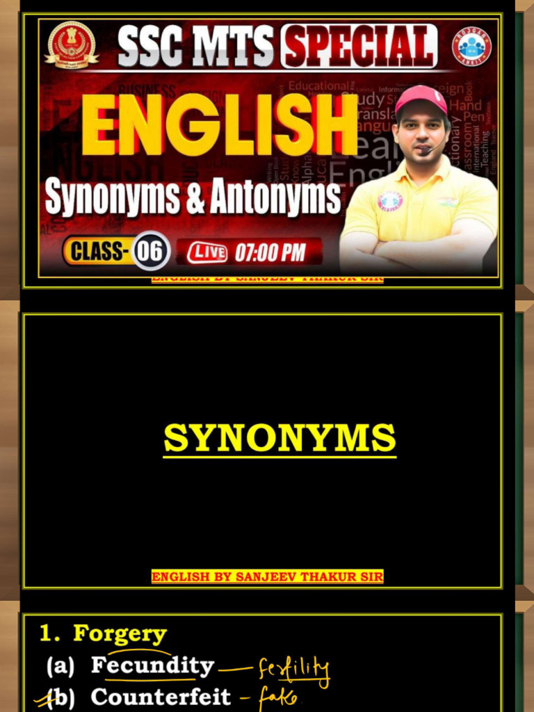 Syno and Anto PDF | PDF