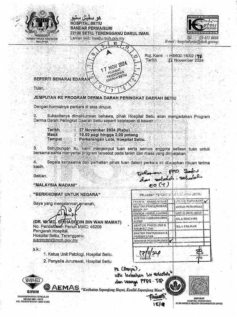 Program Derma Darah | PDF