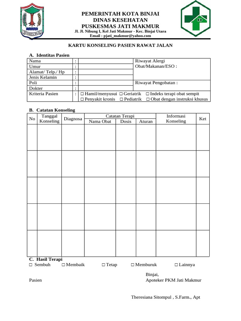 FIX Form Konseling | PDF