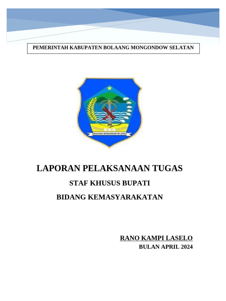 laporan rano april 2024 | PDF