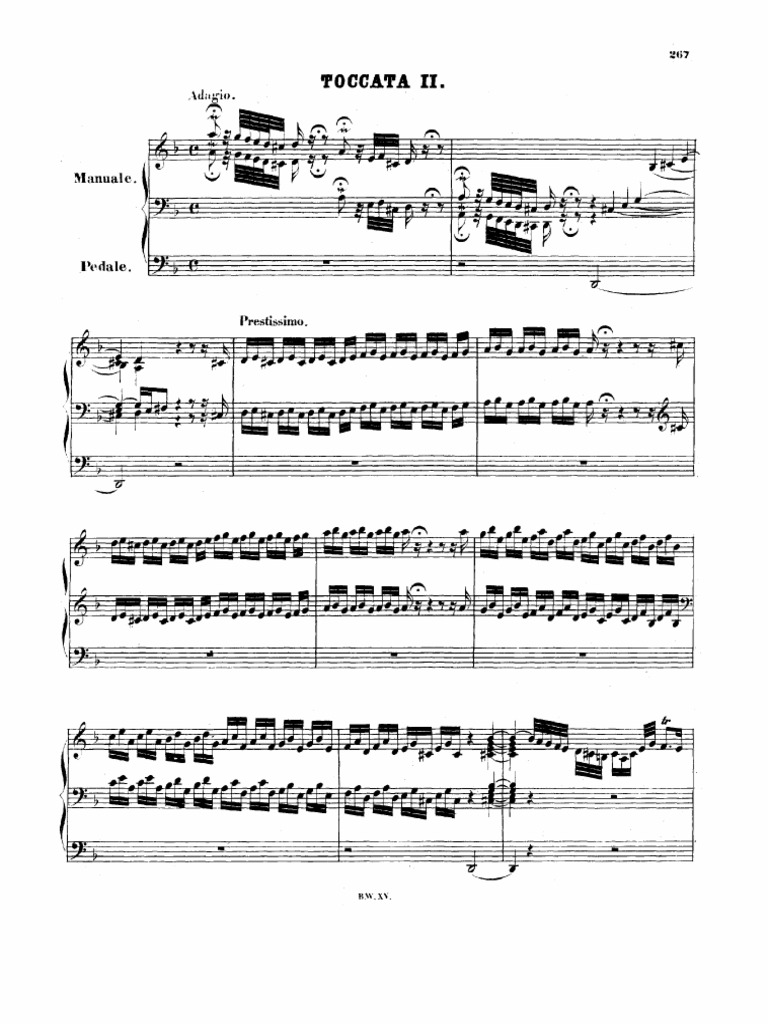 Toccata and Fugue in Dm, BWV 565 | PDF