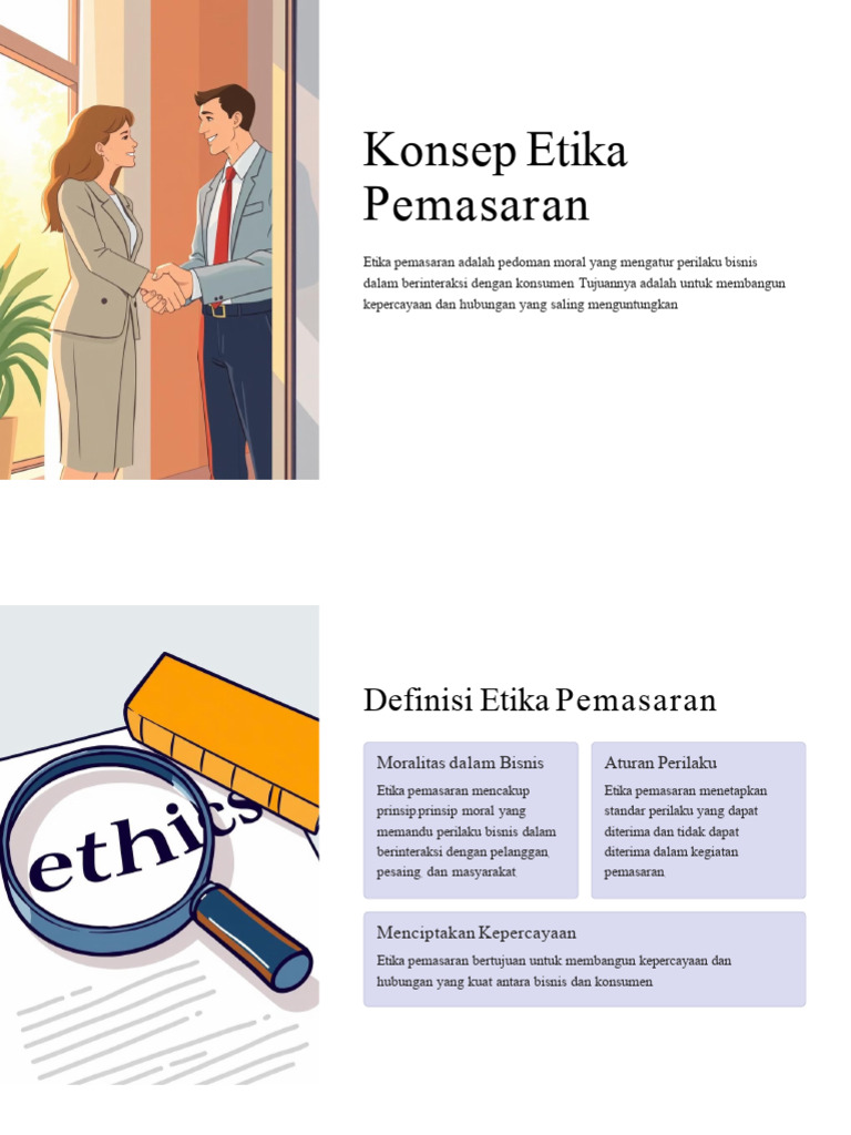 Konsep Etika Pemasaran | PDF