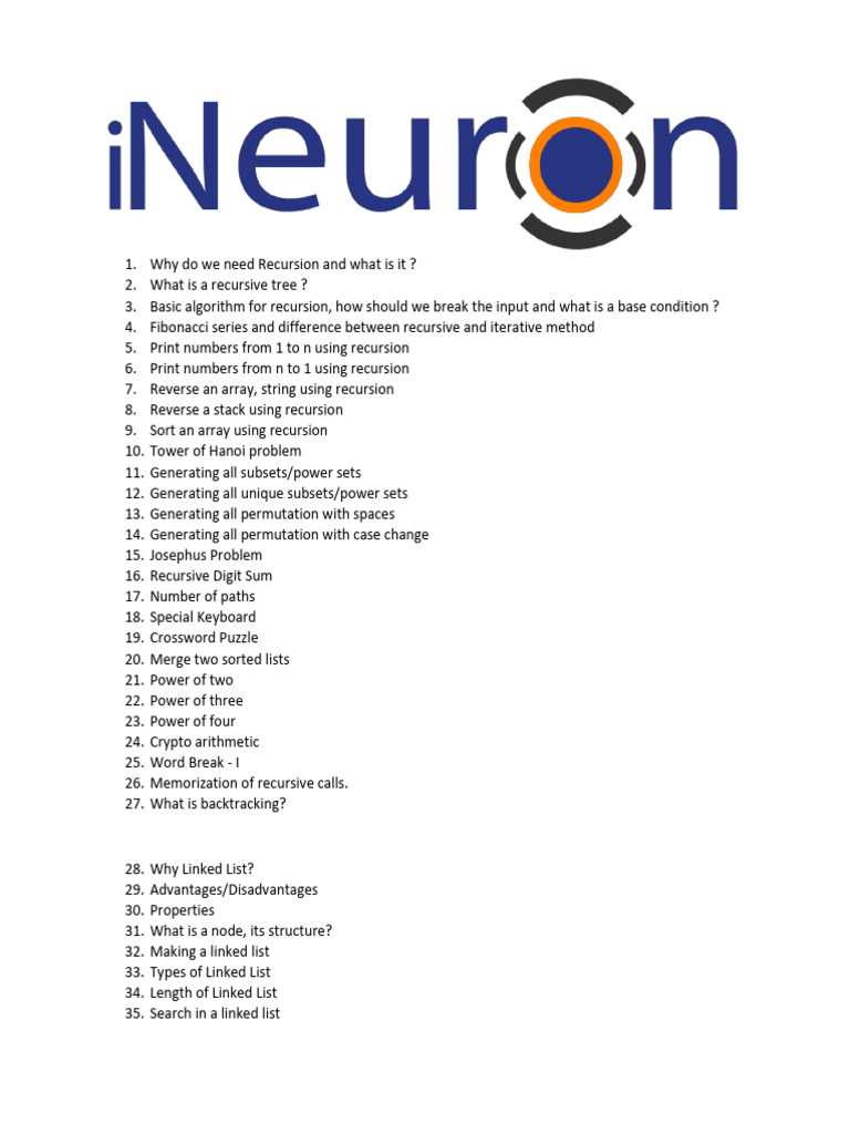 DSA interview questions level 1 | PDF | Algorithms | Theoretical Computer Science