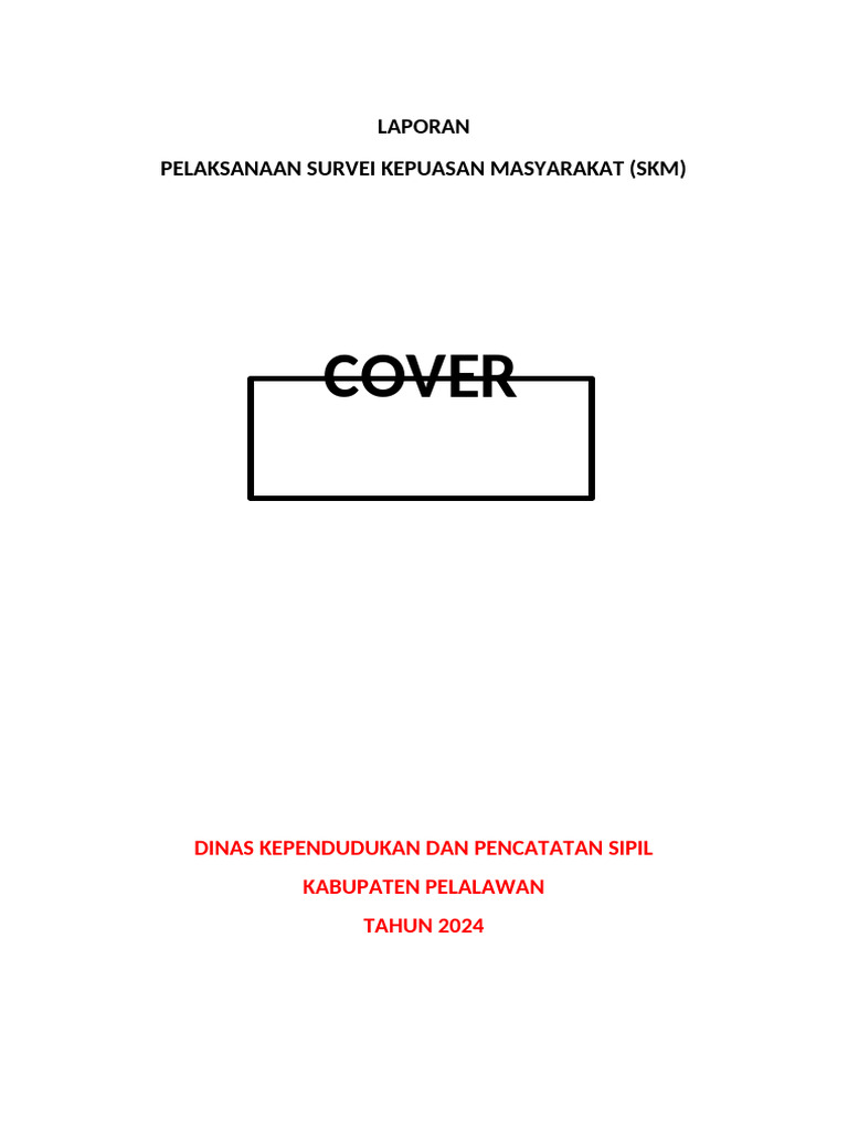 Template Laporan SKM - Upp | PDF