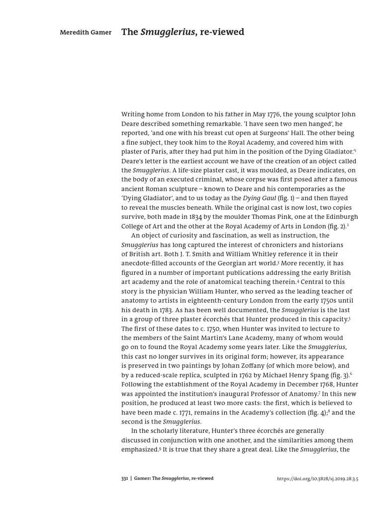 Gamer 2019 The Smugglerius Re Viewed | PDF | Sculpture