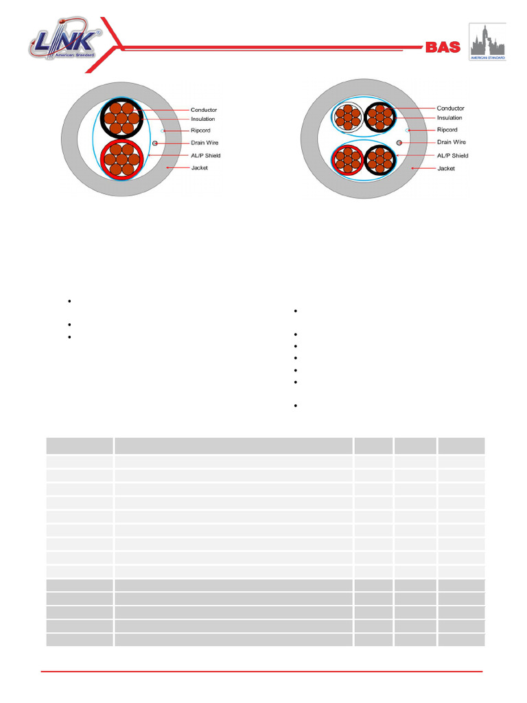 LINK BAS CABLE - CB Datasheet | PDF | Electrical Engineering | Electricity