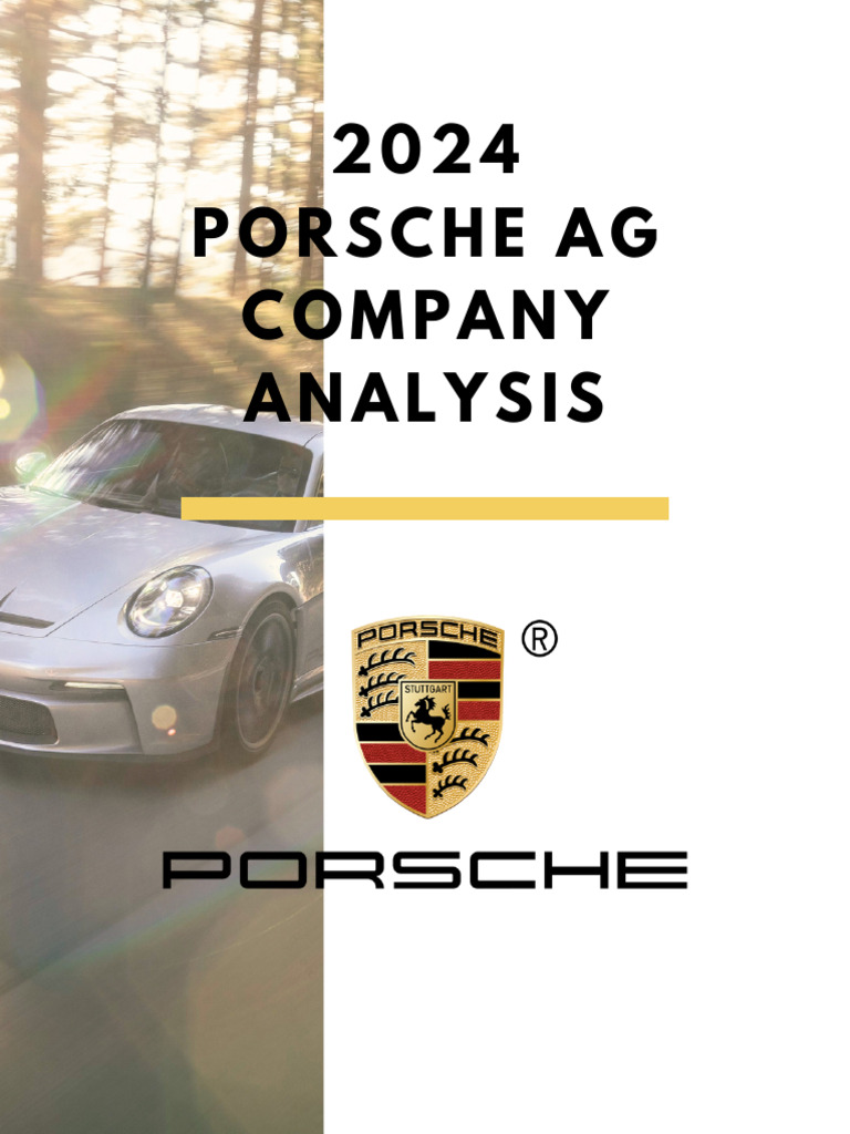 Porsche AG: Company Overview & Strategy | PDF | Brand