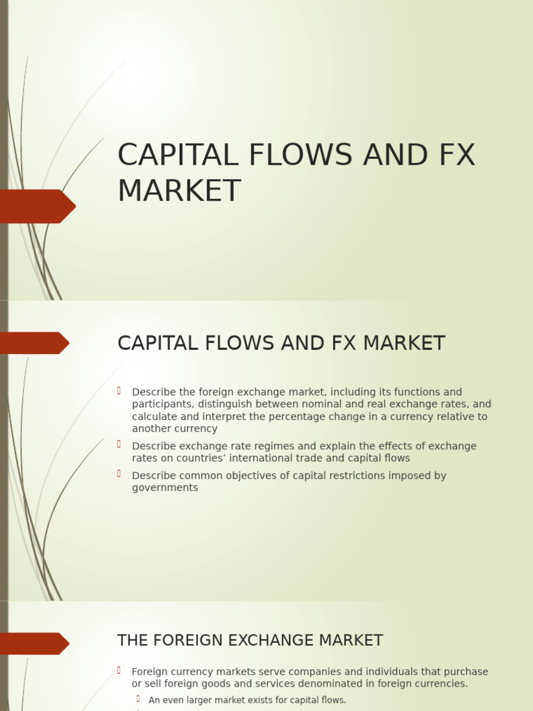 R18_Capital Flows and FX Market | PDF | Foreign Exchange Market ...