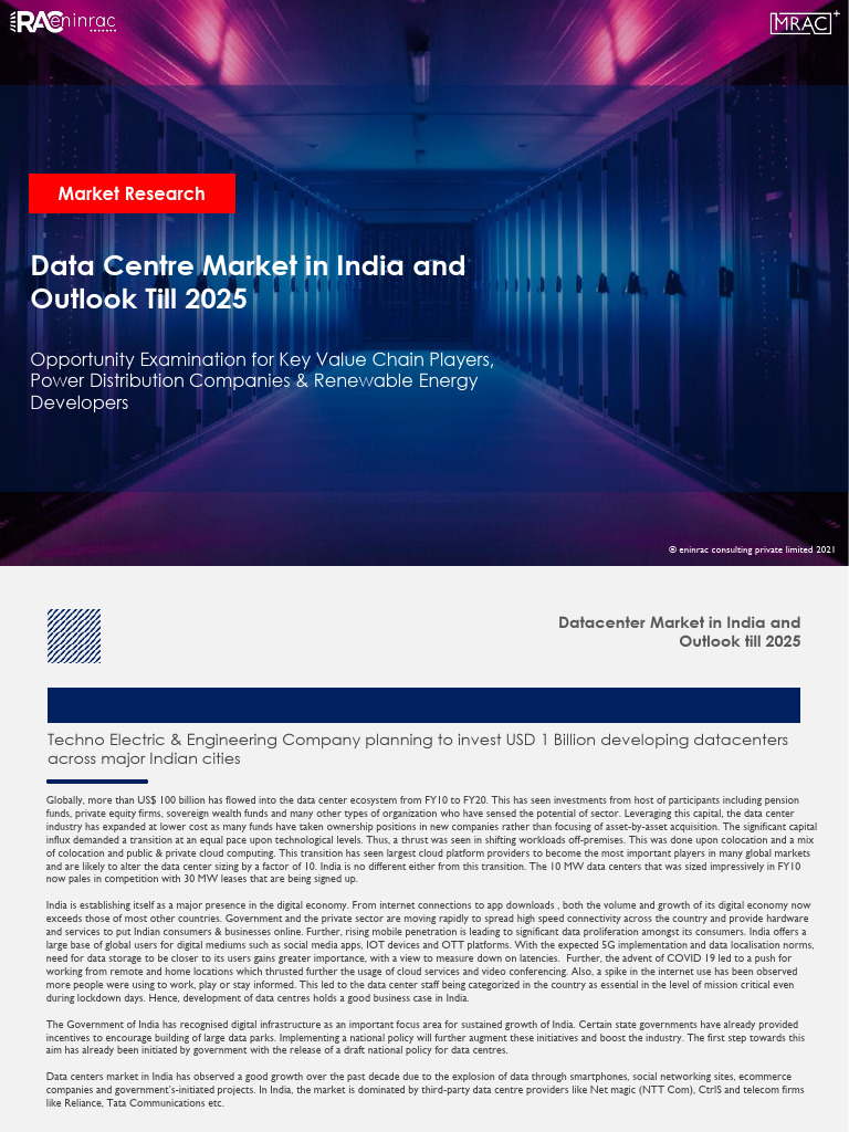 Flyer Datacenter Market in India | PDF | Data Center | Computing