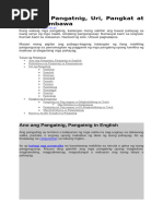 FILIPINO 10 Pangatnig | PDF