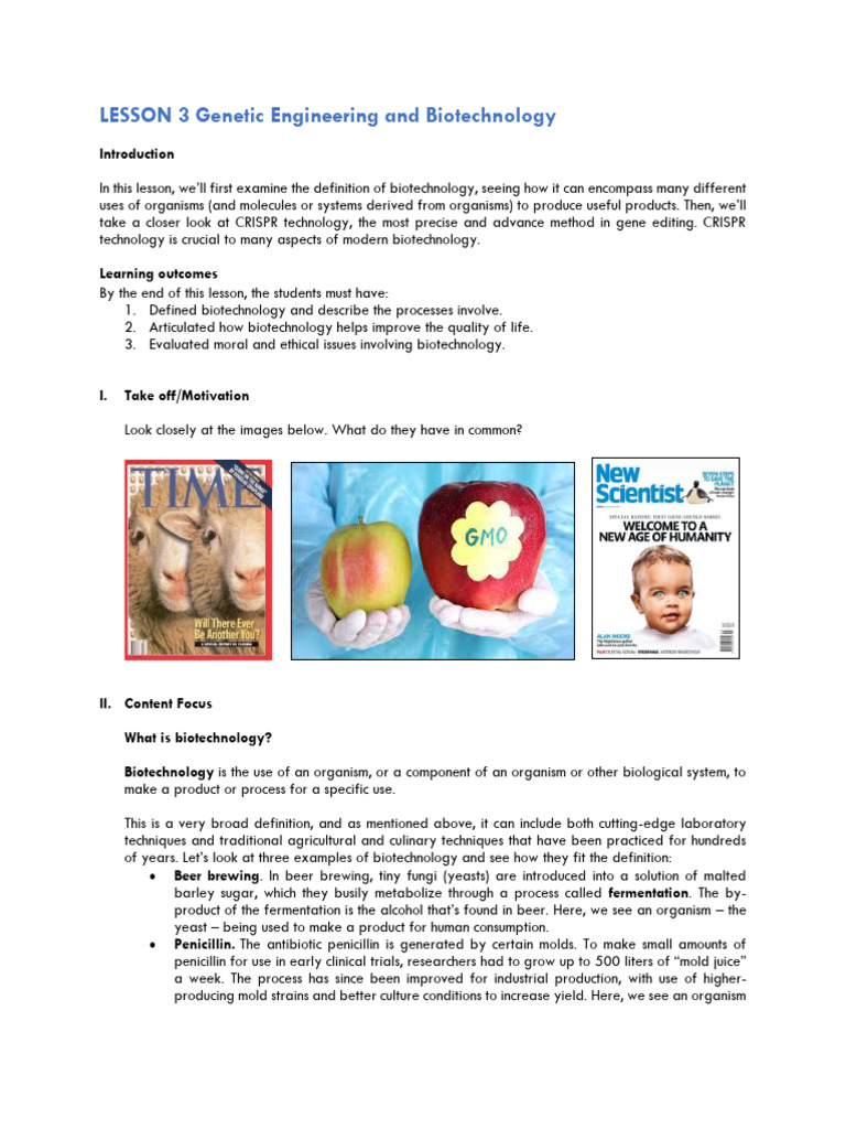 LESSON-3-Genetic-Engineering-and-Biotechnology | PDF | Plasmid ...