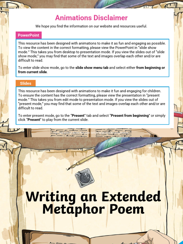Writing An Extended Metaphor Poem | PDF | Linguistics