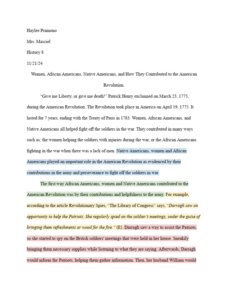 DBQ Final Draft (24-25 MAS) | PDF | Valley Forge | American Revolution