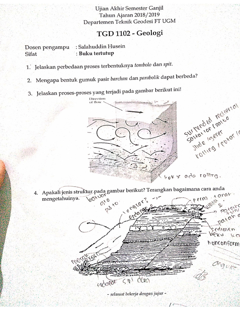 Geologi - 2018 - UAS - Salahuddin Husein | PDF