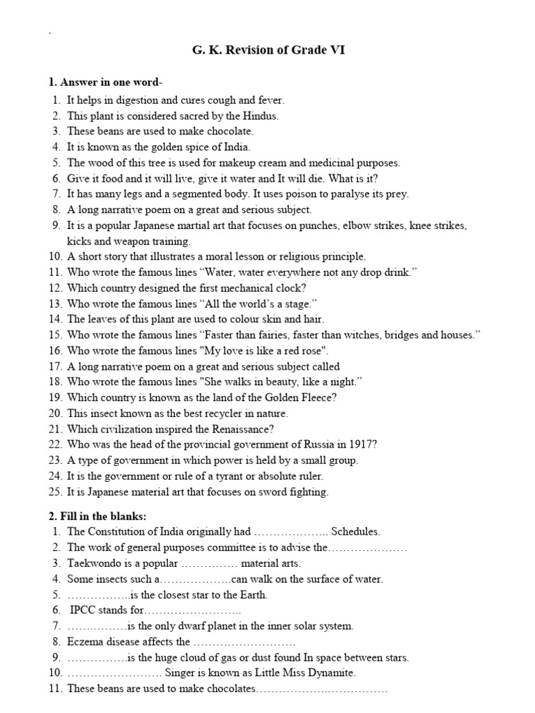 g k _ Revision | PDF | Planets | Sun