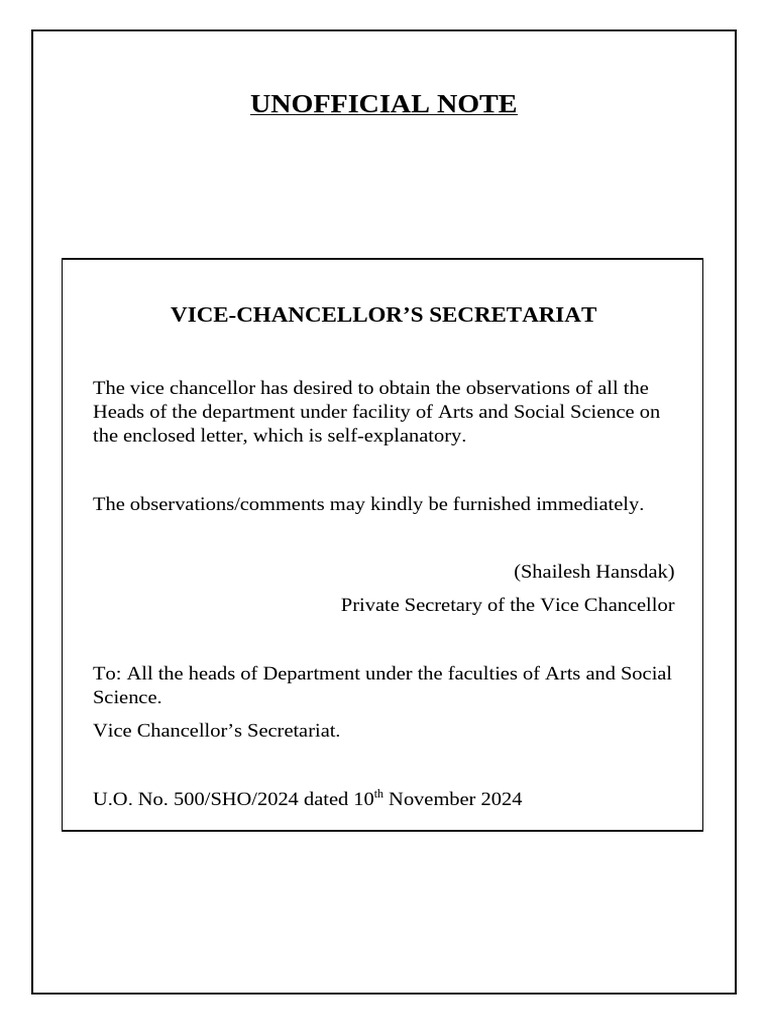 Unofficial Note | PDF