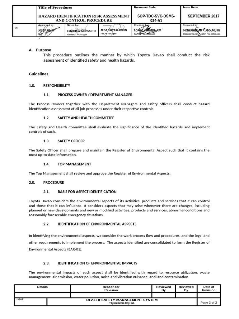 hIRARC | PDF | Risk | Occupational Safety And Health