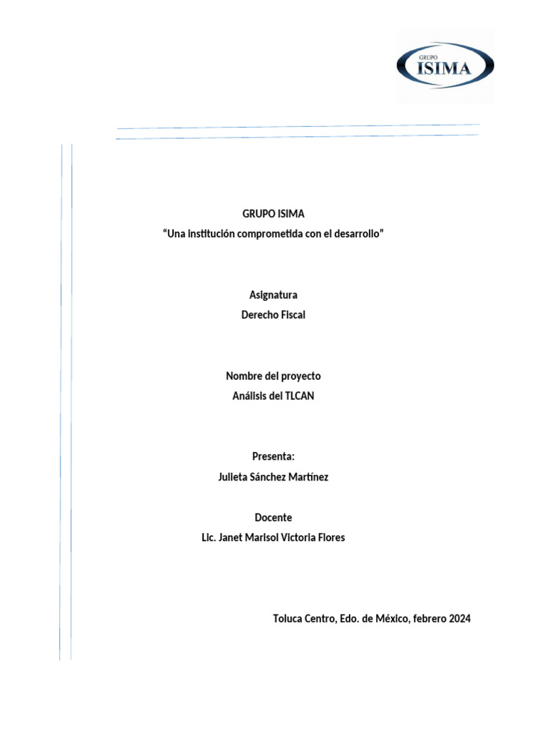 Análisis del TLCAN y su Impacto en México | PDF | Tratado de Libre Comercio Norteamericano | México