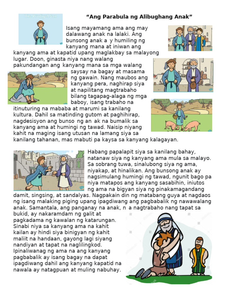 Ang Parabula NG Alibughang Anak | PDF