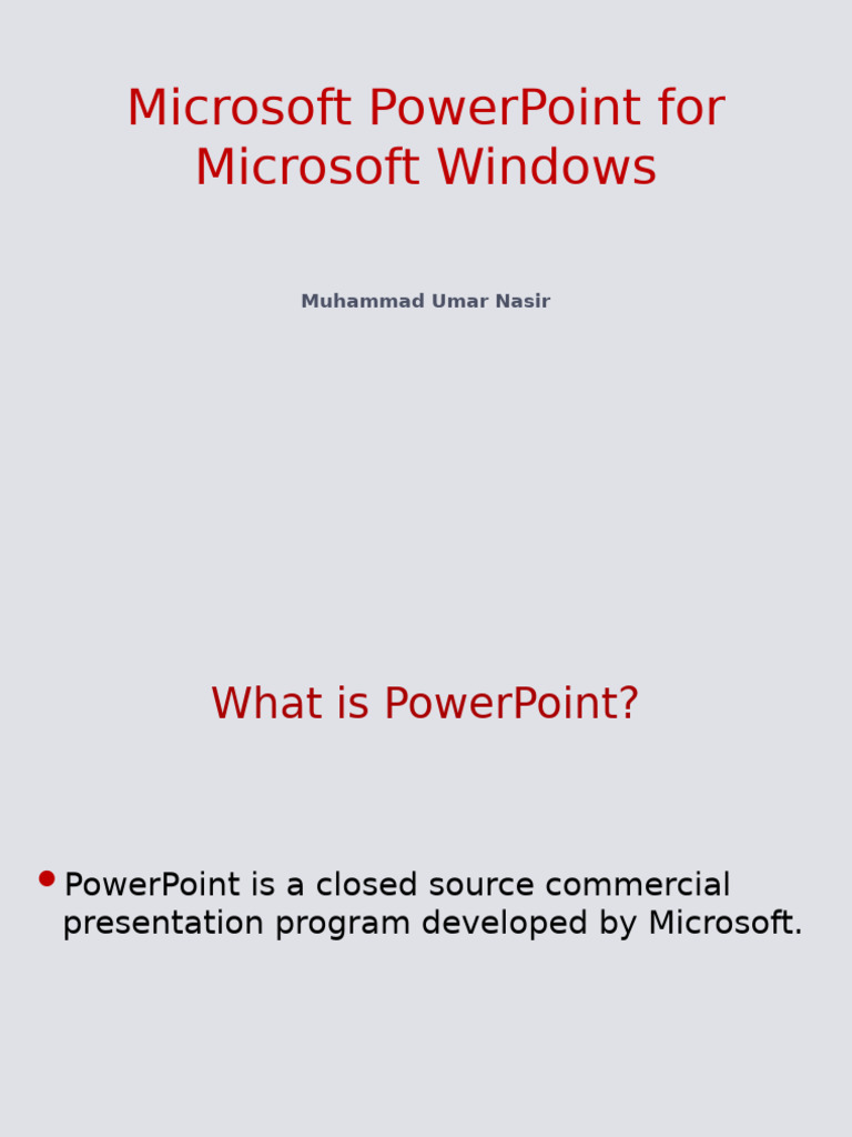 MS Power Point | PDF | Microsoft Power Point | Computer File