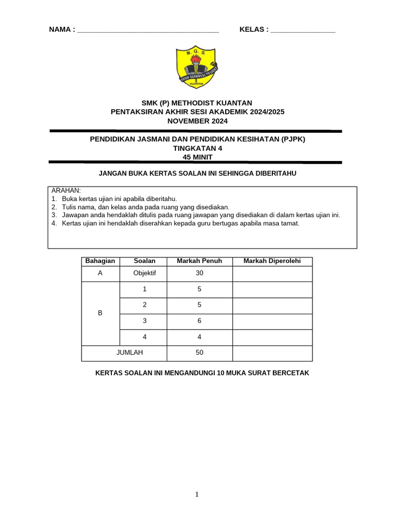 Pasa PJPK T4 2024 | PDF