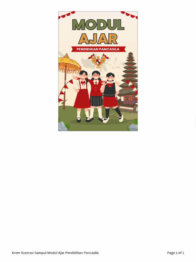 Krem Ilustrasi Sampul Modul Ajar Pendidikan Pancasila - 20241119 ...