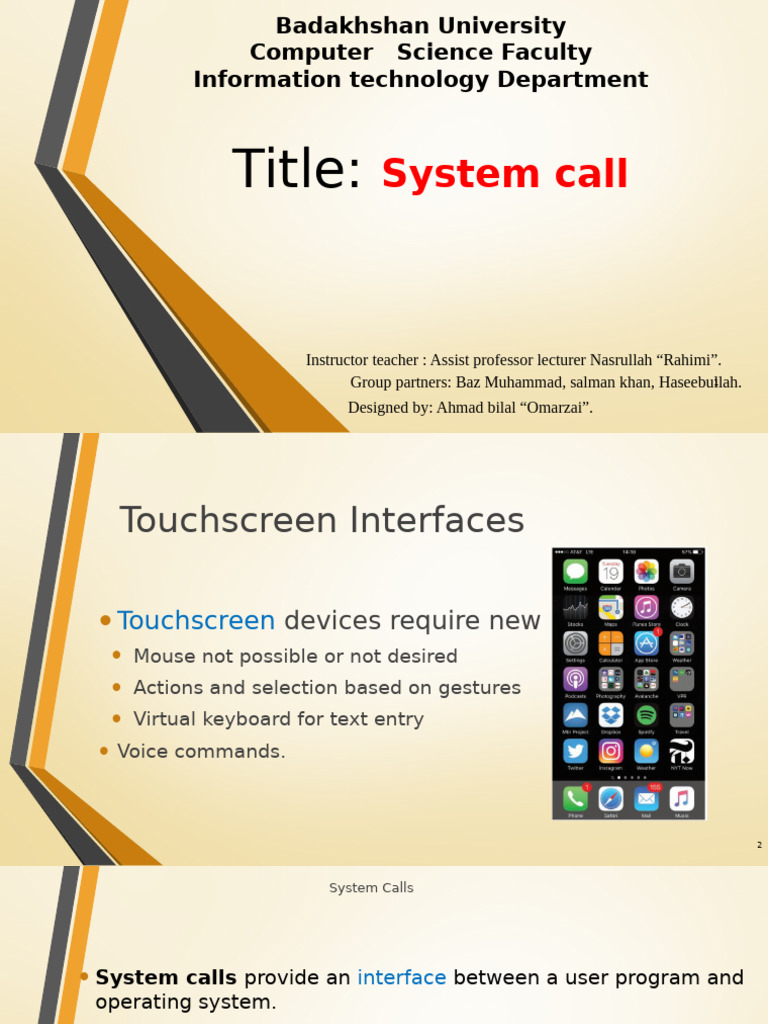 Operating System Presentation Pdf Operating System Computer File