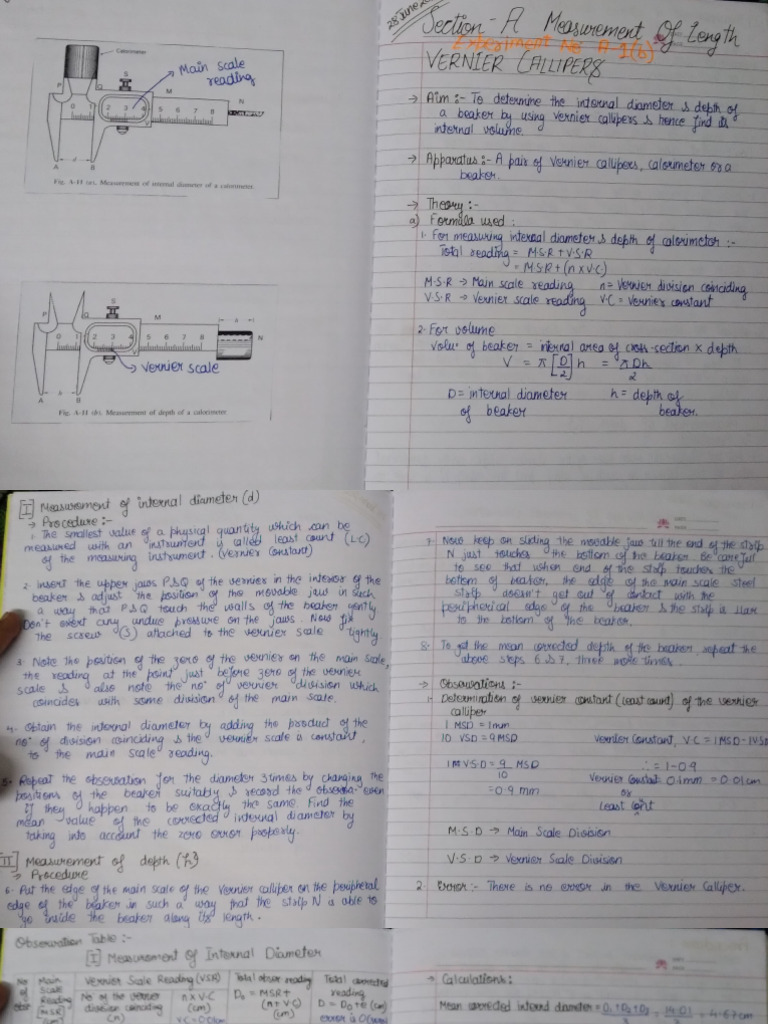 practical of physics (1) | PDF | Length