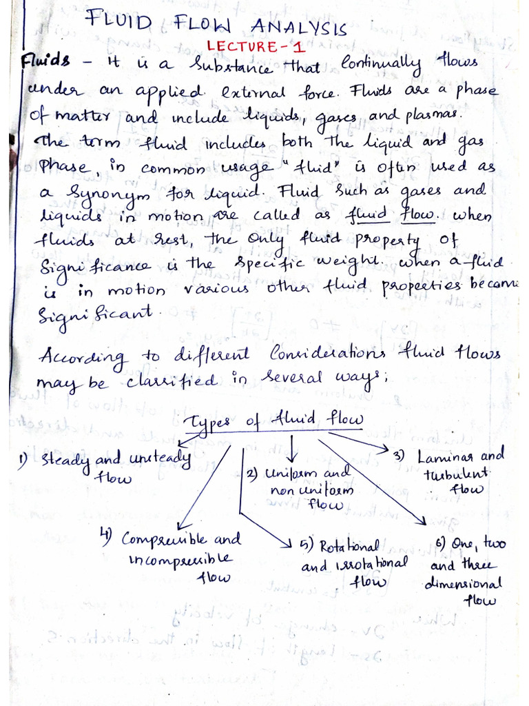 Fluid flow analysis - types-Velocity and acceleration of a fluid ...