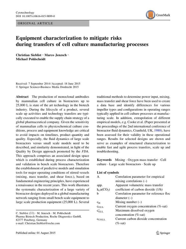 Equipment Characterization To Mitigate Risks | PDF | Carbon Dioxide ...