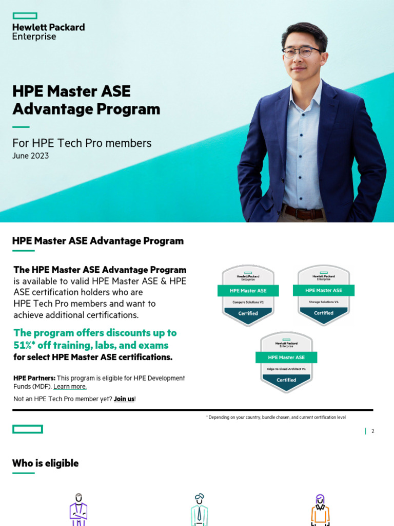 HPE Master ASE Advantage Program Guide | PDF