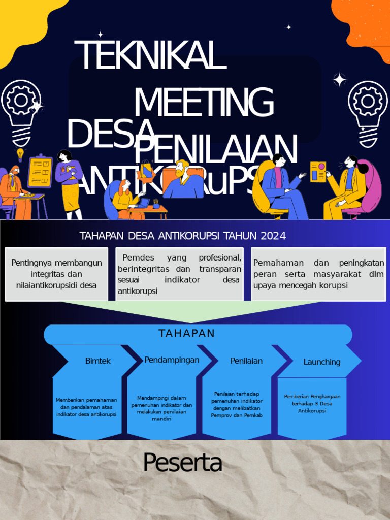 Materi Technical Meeting Penilaian Desa Anti Korupsi_Internal | PDF