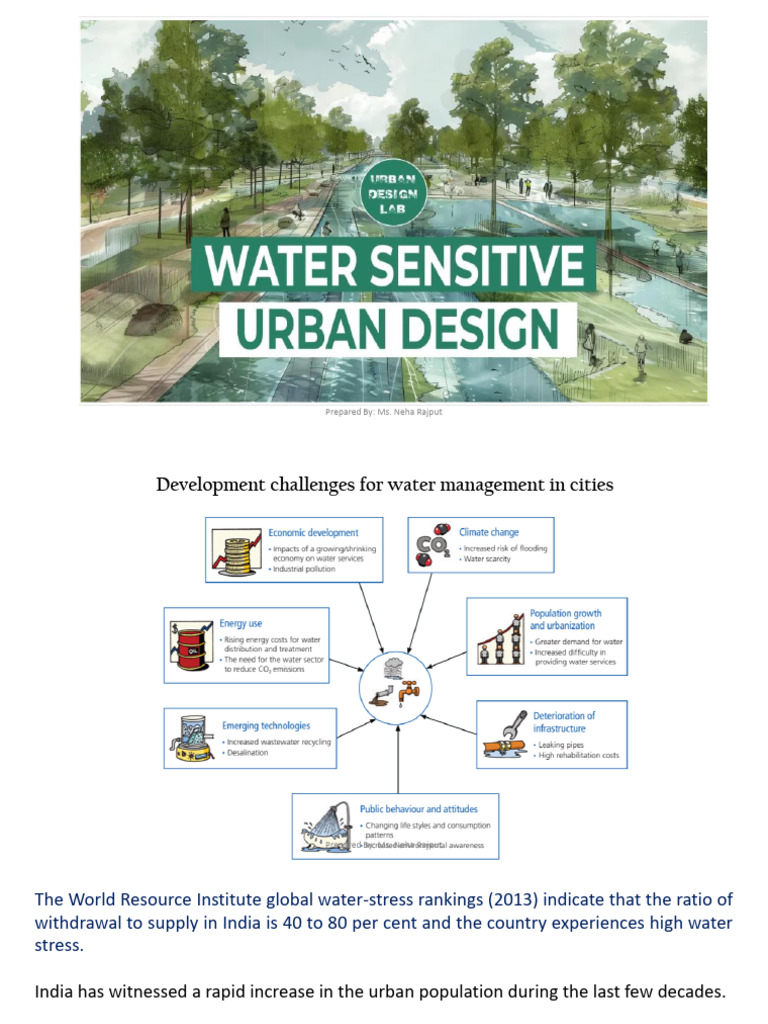 Urban Water Management Challenges in India | PDF | Stormwater | Groundwater