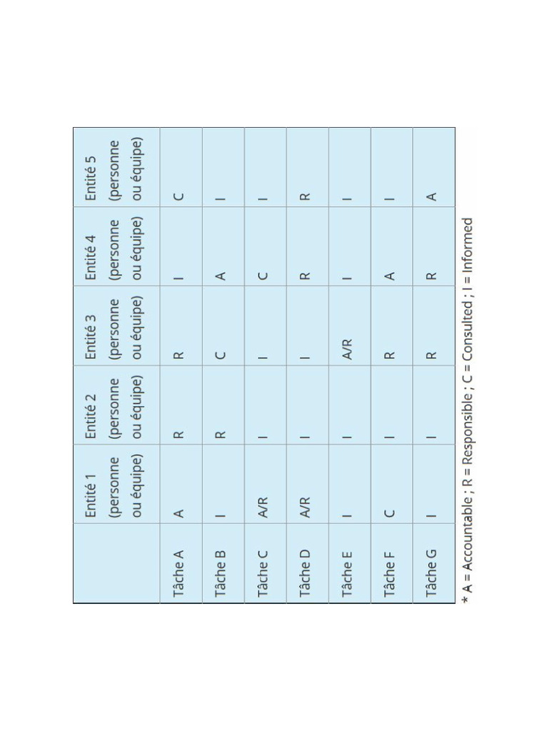 Exemple de Matrice Raci PDF | PDF