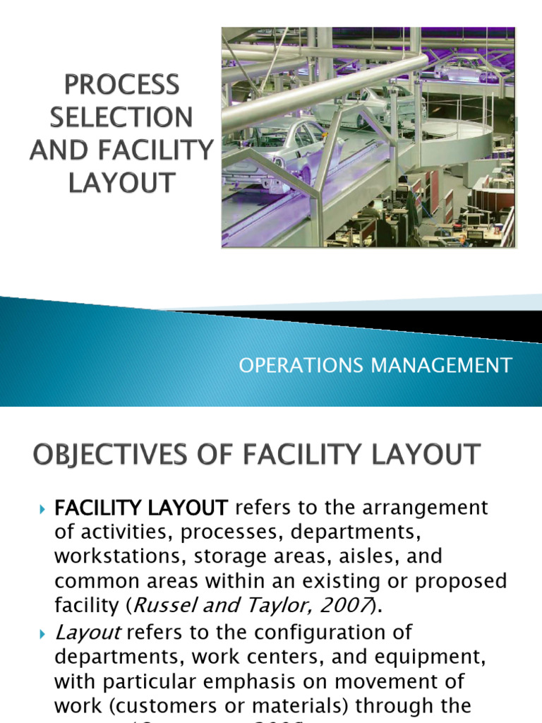 7 Process Selection and Facility Layout | PDF | Automation | Production ...