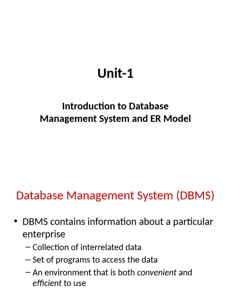 Unit 1 Pdf Relational Database Databases