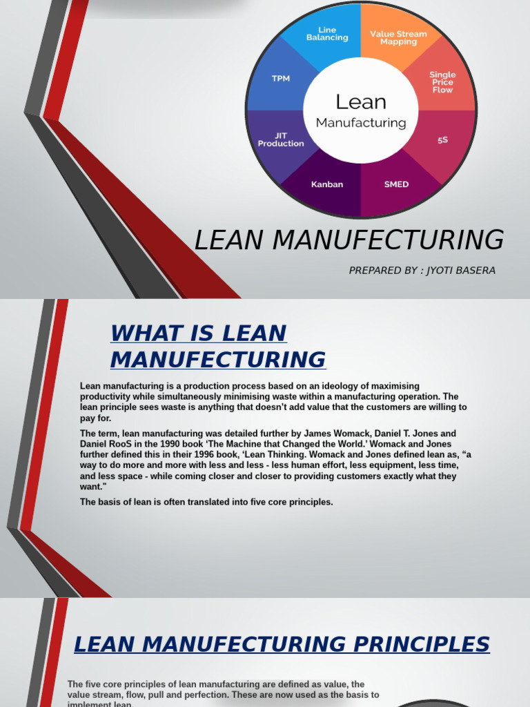 On Lean Manufecturing | PDF | Lean Manufacturing | Business