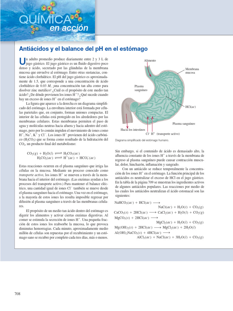 Lectura S2 - Antiácidos y El Balance Del PH en El Estómago | PDF ...