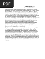 Araling Panlipunan - Paggarote Sa Gomburza | PDF