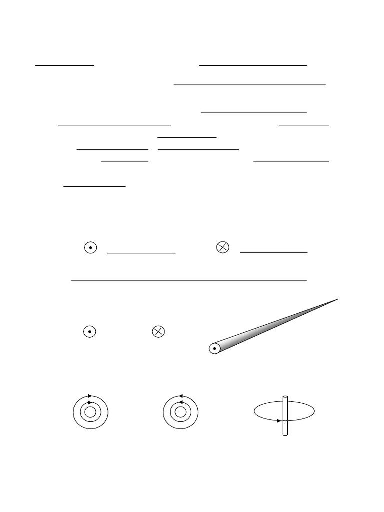 Review of Electromagnetism Worksheet | PDF | Magnetic Field | Magnet