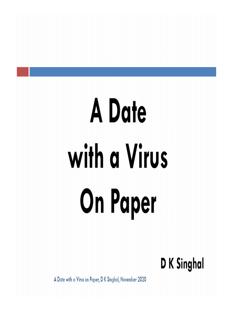 A Date With A Virus On Paper | PDF | Paper | Materials